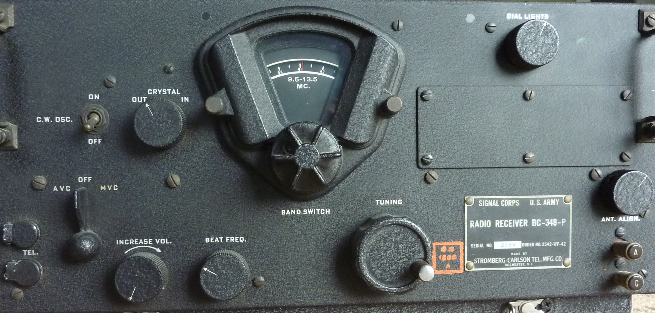 BC-348-P Shortwave Receiver photos and schematics
